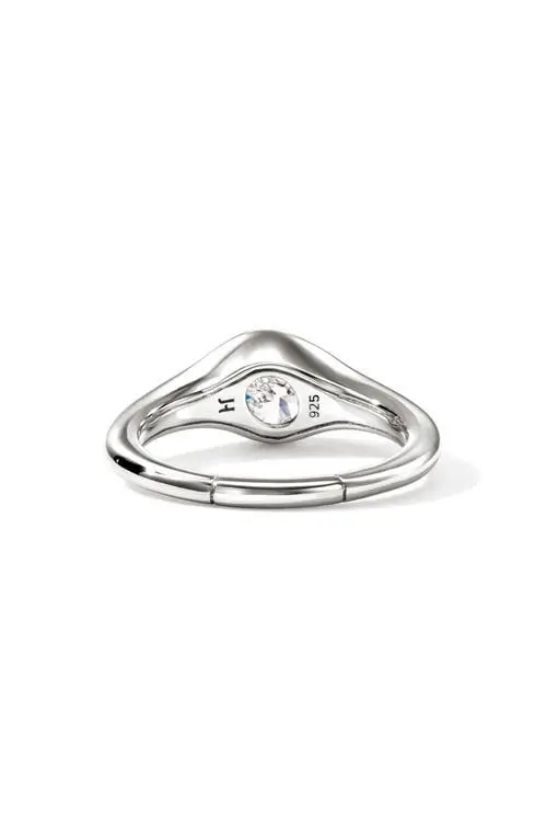 John Hardy Sterling Lab-grown Diamond Ring - Silver