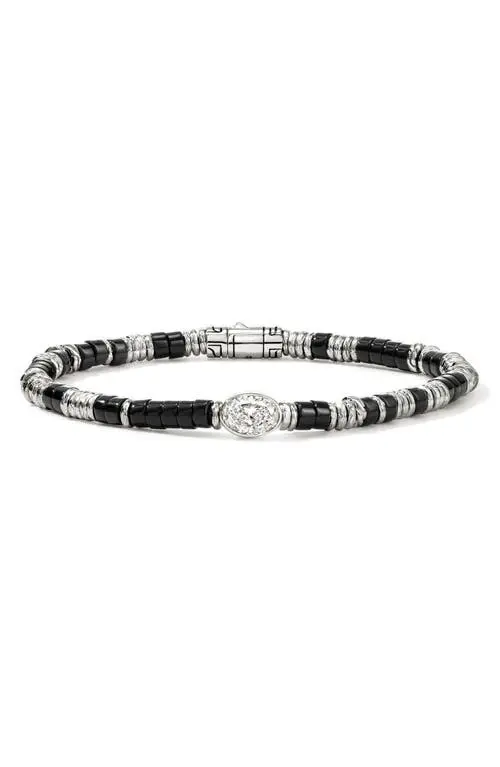 John Hardy Lovestruck™ Heishi Lab Grown Diamond Bracelet - Silver
