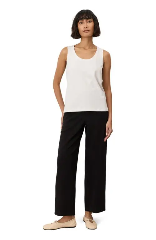 PACT Luxe Essential Scoop Neck Tank - Cream