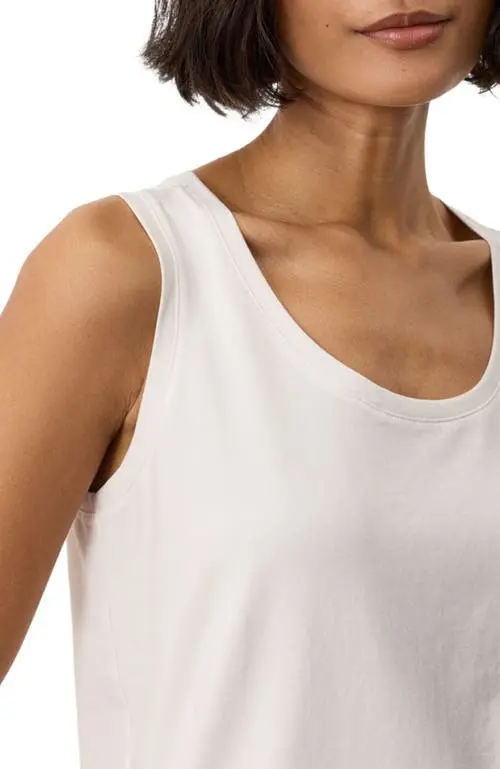 PACT Luxe Essential Scoop Neck Tank - Cream