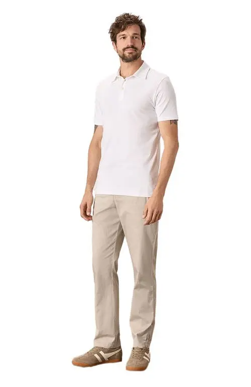 PACT Luxe Essential Slim Polo Made With Organic Cotton - White