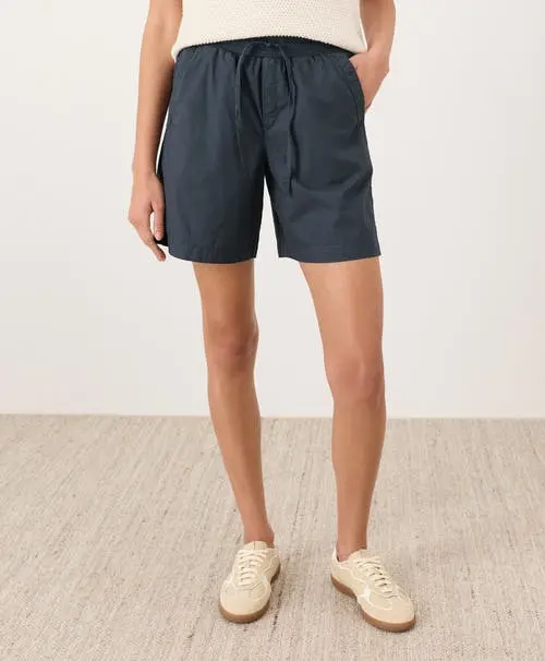 PACT Organic Cotton Stretch Poplin Short - Steel Blue