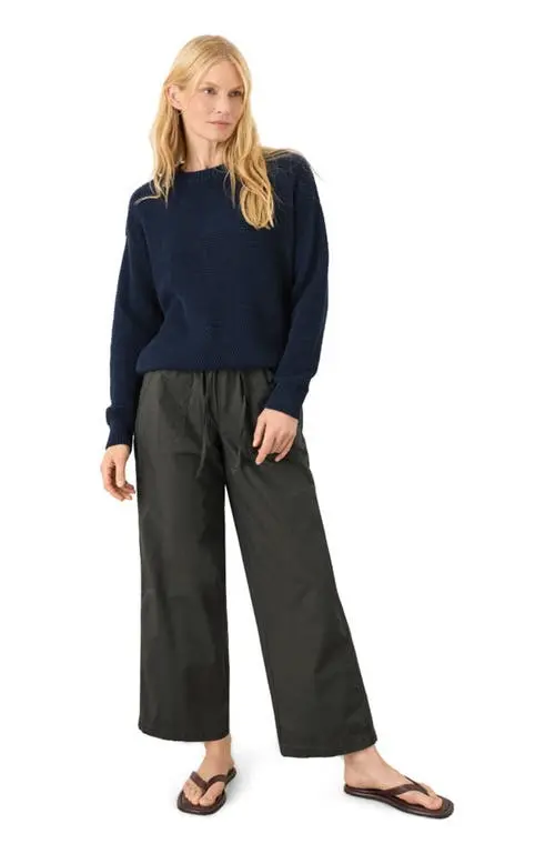 PACT Organic Cotton Stretch Poplin Wide Leg Pant