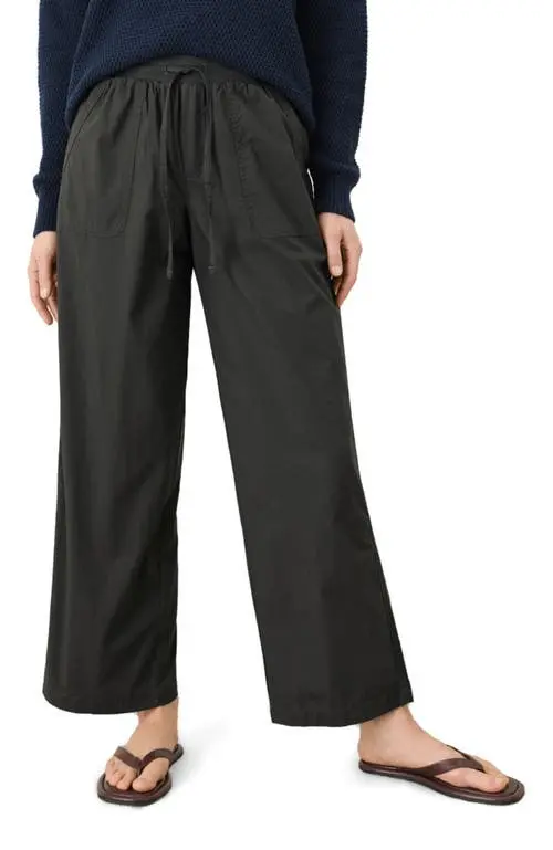 PACT Organic Cotton Stretch Poplin Wide Leg Pant