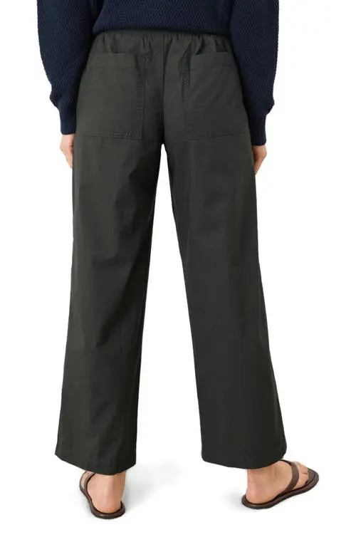 PACT Organic Cotton Stretch Poplin Wide Leg Pant