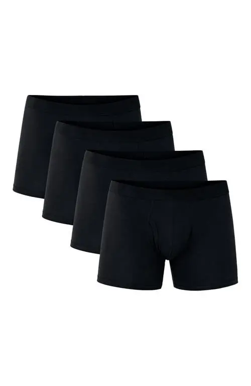 PACT Everyday Boxer Brief 4-pack Made With Organic Cotton - Black