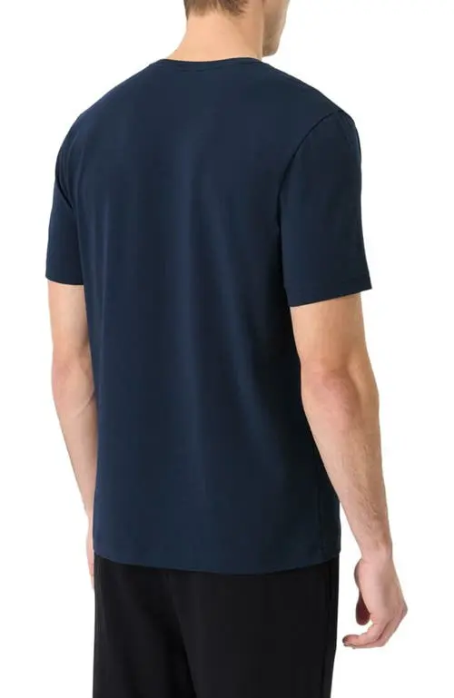 PACT Luxe Essential Classic Fit Crewneck Tee Made With Organic Cotton - Navy