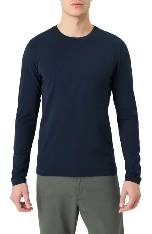 PACT Luxe Essential Slim Long Sleeve Tee Made With Organic Cotton - Navy