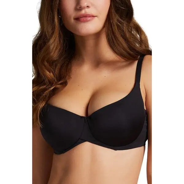 Hunkemoller Smooth Padded Underwired Bra - Caviar