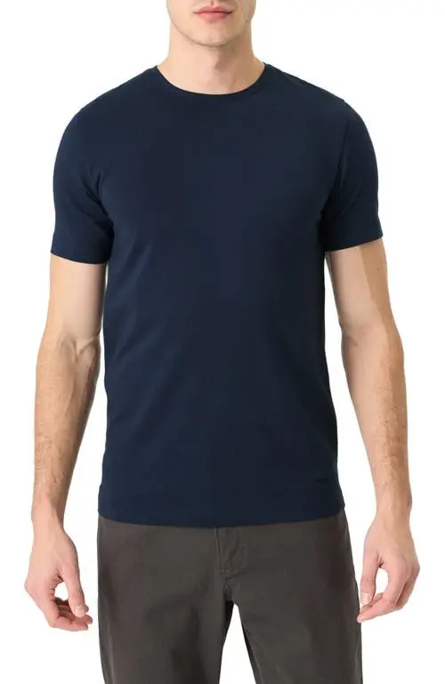 PACT Luxe Essential Slim Fit Crewneck Tee Made With Organic Cotton - Navy