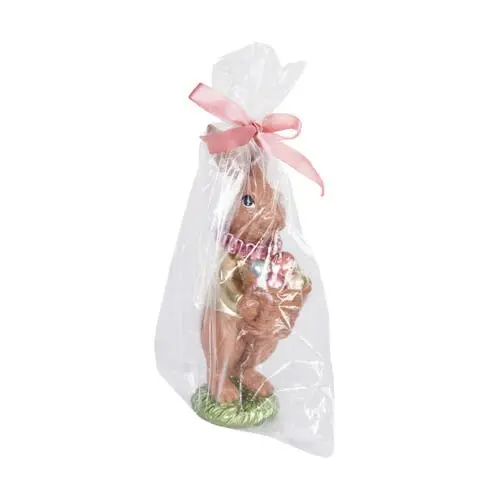 GALLERIE II Chocolate Polyresin Easter Rabbit Medium Figurine 6.42