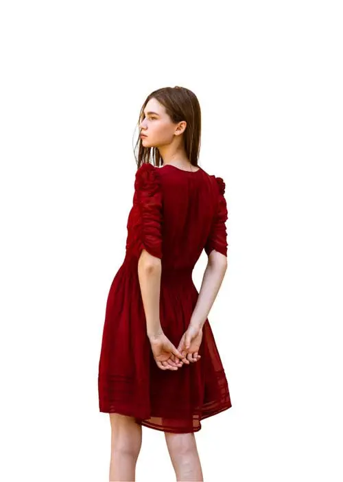 CQC LA Martine Dress - Red - Xs/s