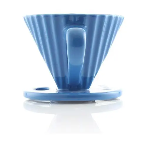 CHANTAL 8 Ounce Lotus Ceramic Pour Over Coffee Filter - Blue Cove