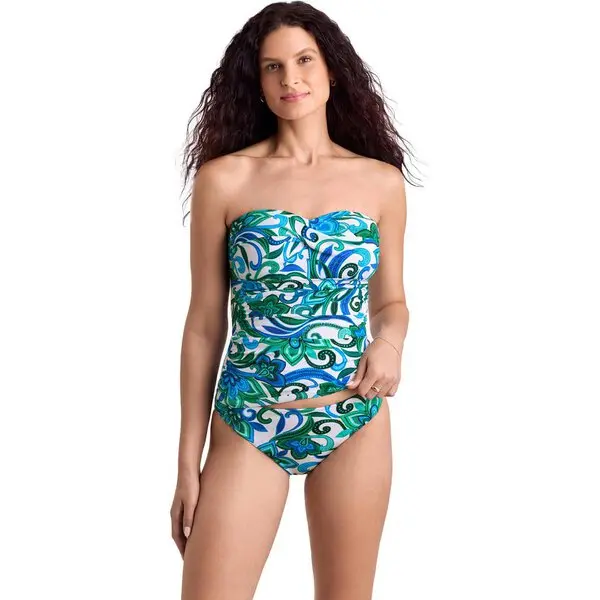 SHAPESOLVER Bandini Swimsuit Top - Imperial Paisley