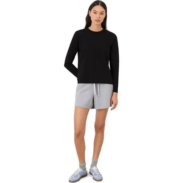 PACT Organic Cotton Soft-slub Essential Long Sleeve Tee - Black