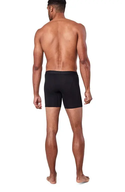 PACT Everyday Extended Boxer Brief 4-pack Made With Organic Cotton - Black