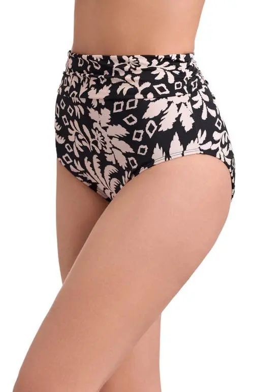 SHAPESOLVER Astrid High-waisted Swim Brief - Palm Royale