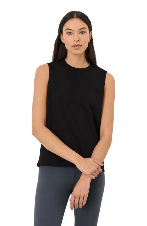 PACT Organic Cotton Soft-slub Essential Tank - Black