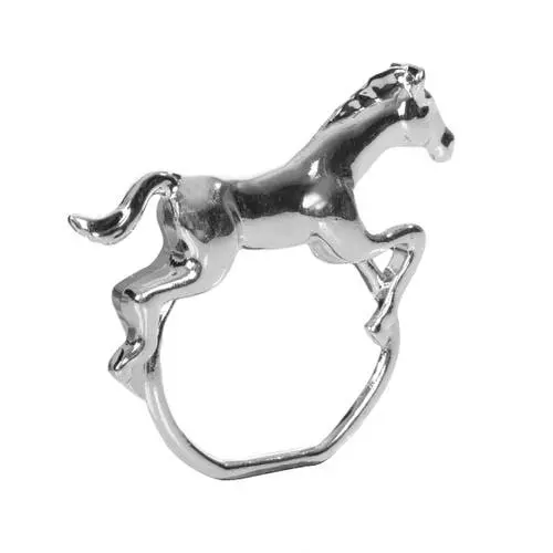 C&F HOME Horse Napkin Ring Set Of 4 - Silver