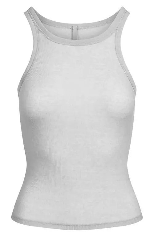 SKIMS Sheer Rib Tank - Light Heather Grey