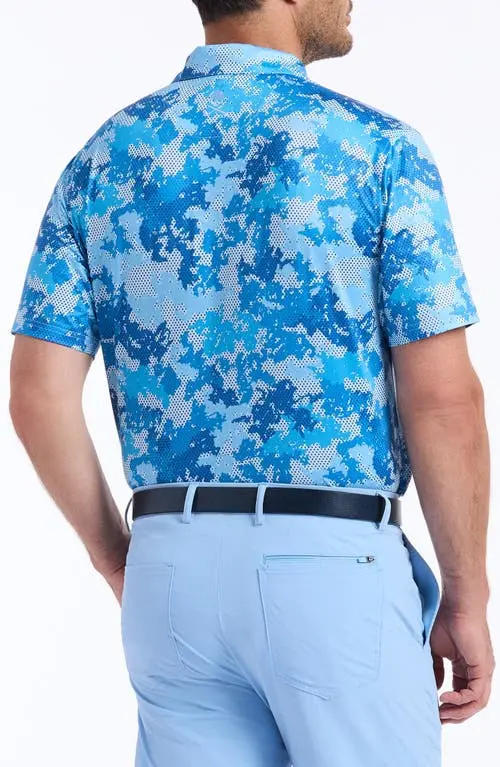 Robert Graham Parkston Open Knit Polo - Light Blue