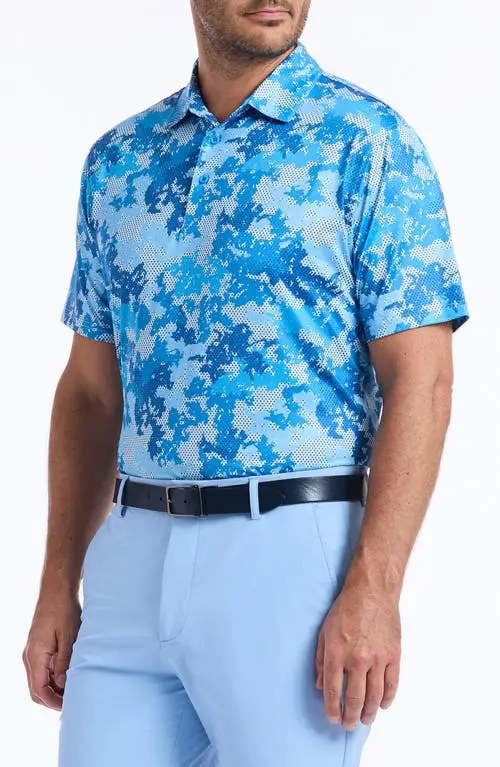 Robert Graham Parkston Open Knit Polo - Light Blue