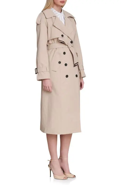 Avec Les Filles Belted Long Trench Coat