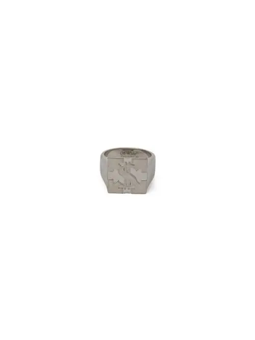 Off White Dollar Ring - Silver