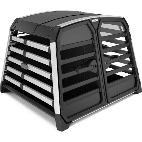 Thule Allax Double Dog Travel Crate - Black/silver