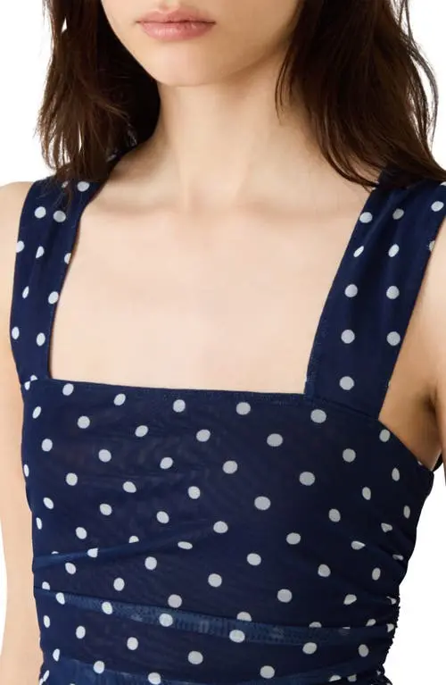 Steve Madden Polka Dot Mesh Top