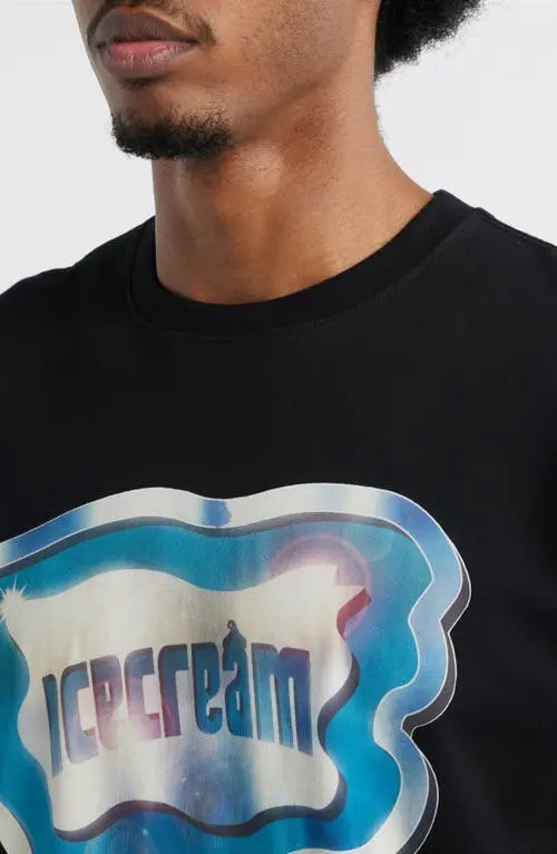 ICECREAM Chrome Logo Graphic T-shirt