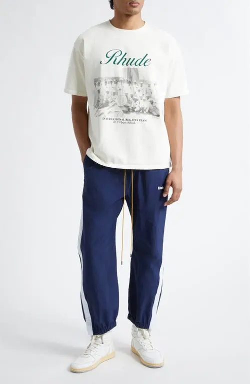 Rhude Sailing Competition Joggers - Navy/white