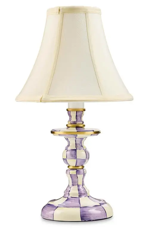 MACKENZIE-CHILDS Check Candlestick Lamp - Violet