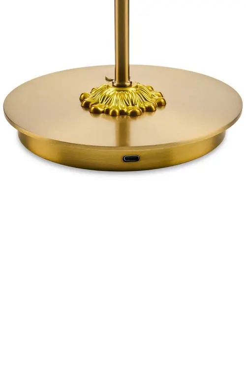 MACKENZIE-CHILDS Check Led Rechargeable Disc Table Lamp