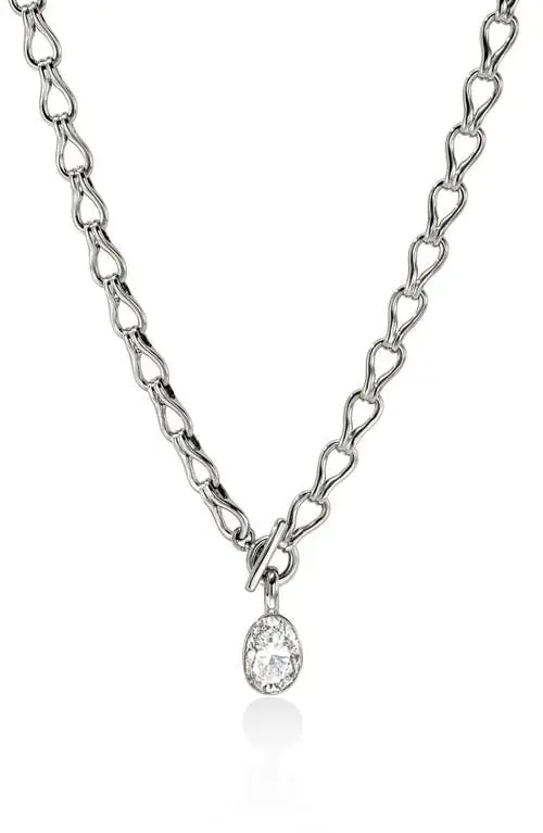 John Hardy Jh Lovestruck™ Surf Link Diamond Necklace - Silver