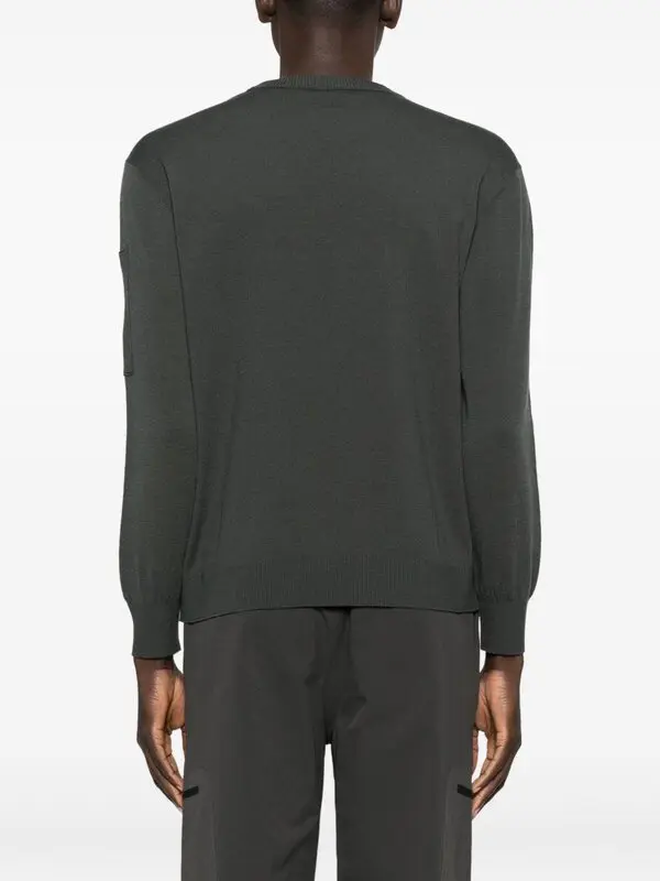 C.P. COMPANY Logo Wool Crewneck Sweater
