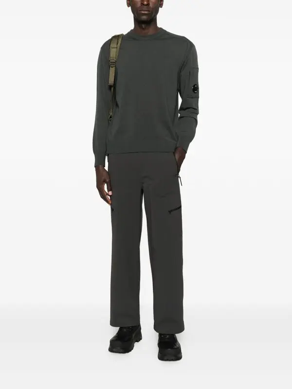 C.P. COMPANY Logo Wool Crewneck Sweater