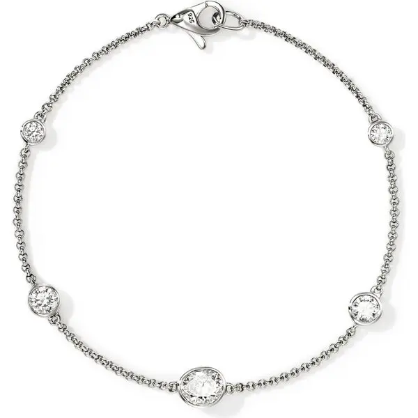 John Hardy Lovestruck™ Lab-grown Diamond Station Bracelet - Silver