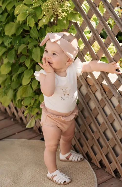 PETIT LEM Little Lambs Bodysuits & Shorts Set