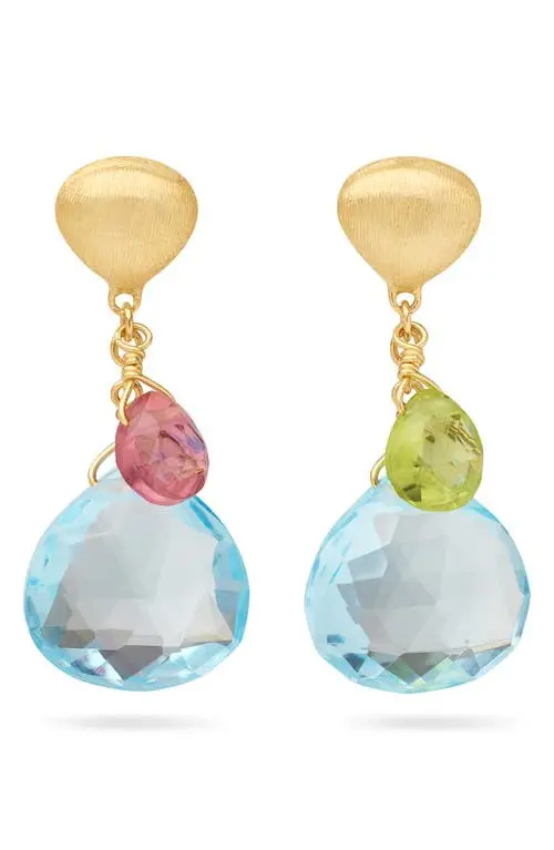 Marco Bicego Paradise Semiprecious Stones Drop Earrings - 18k Yellow Gold