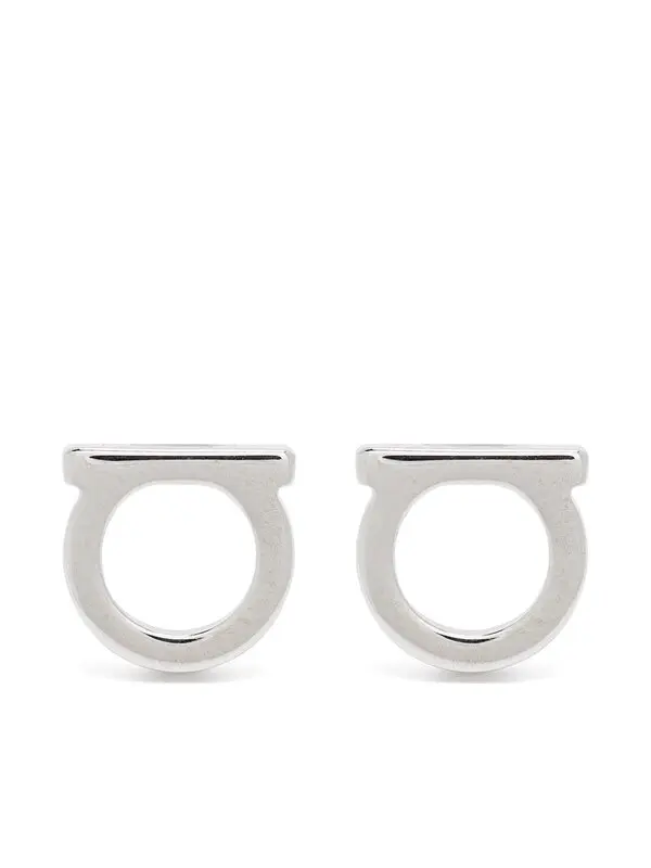 FERRAGAMO Gancini Earrings - Silver