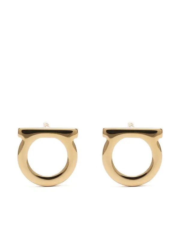 FERRAGAMO Gancini Earrings - Gold