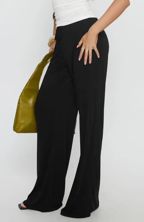 Princess Polly Gavrielle Jersey Wide Leg Pants