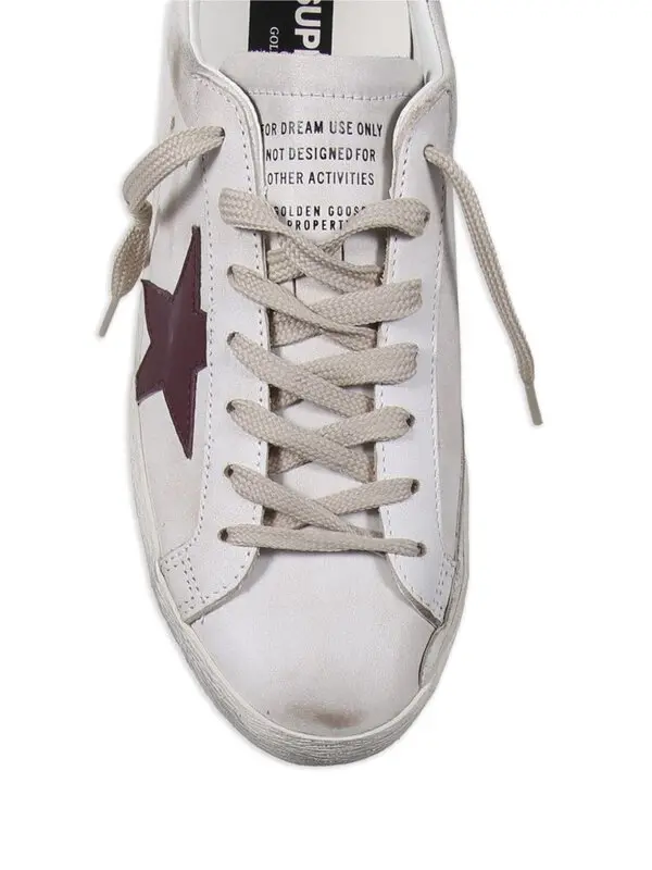 GOLDEN GOOSE Super-star Leather Sneakers - Red