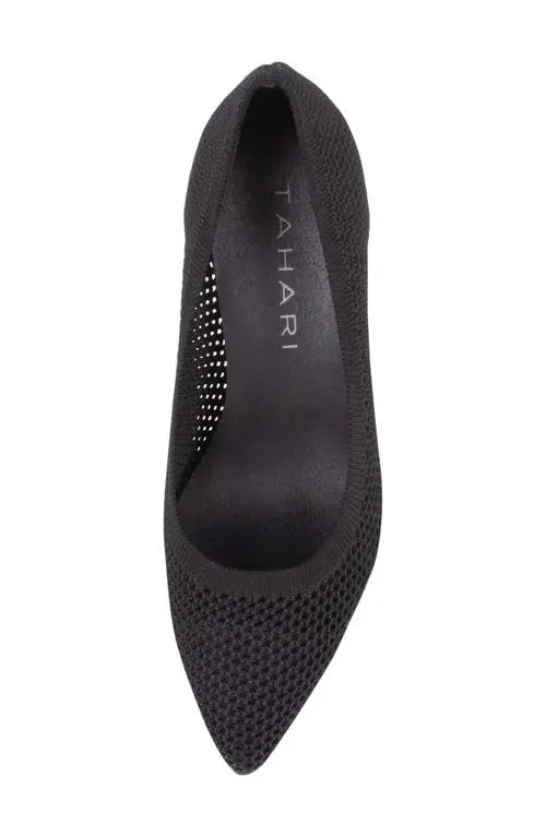 Tahari Pointed Toe Knit Pumps