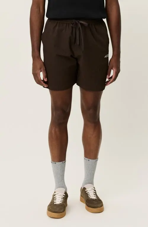 LES DEUX Stan Seersucker Swim Shorts - Delicioso