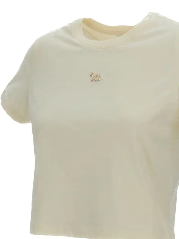 Maison Kitsuné Logo Cotton T-shirt - Beige