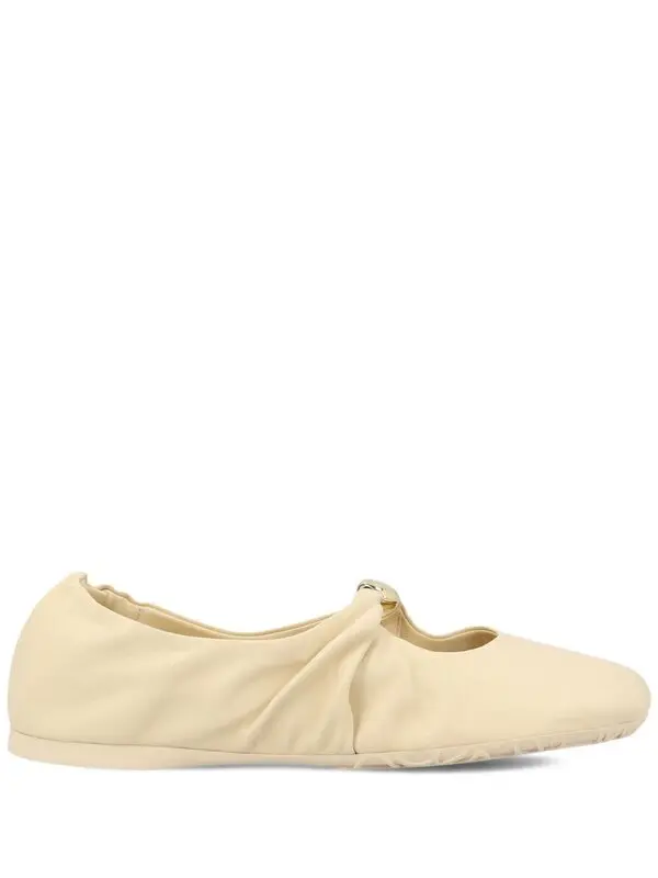 Loewe Pebble Leather Ballerinas