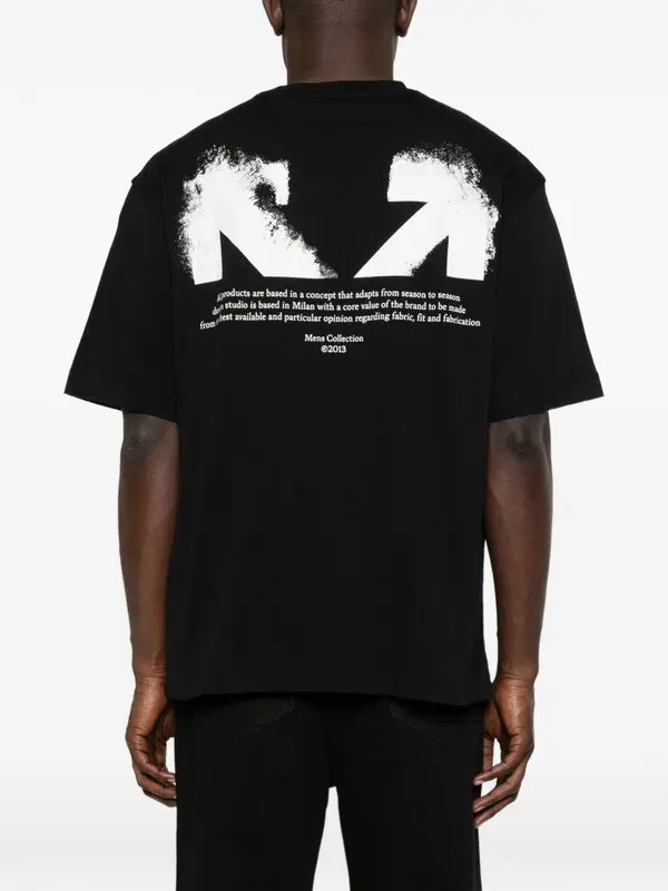 Off White Half Arrow Cotton T-shirt