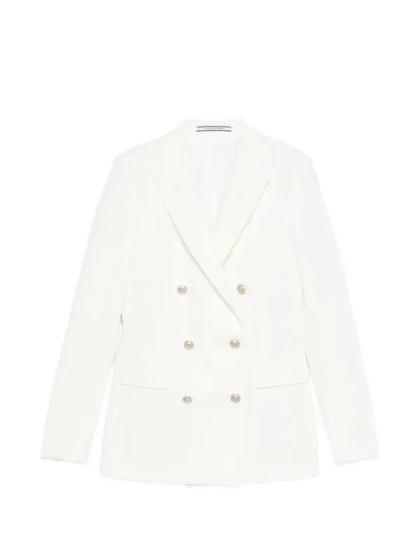 Tagliatore Double-breasted Suit - White